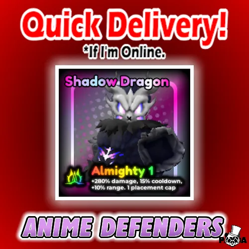 SHADOW DRAGON (EXCLUSIVE) ALMIGHTY 1 - Roblox Game Items - Gameflip