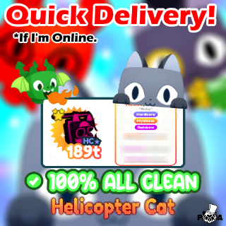 Pet | RB Helicopter Cat (HC☆) - Game Items - Gameflip