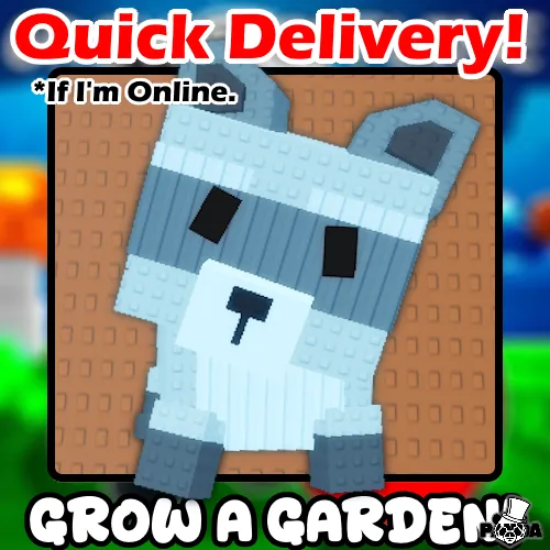 GIANT RACCOON | GROW A GARDEN - Game Item - Gameflip