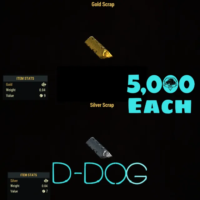 Gold and Silver - Fallout 76 Game Item - Gameflip