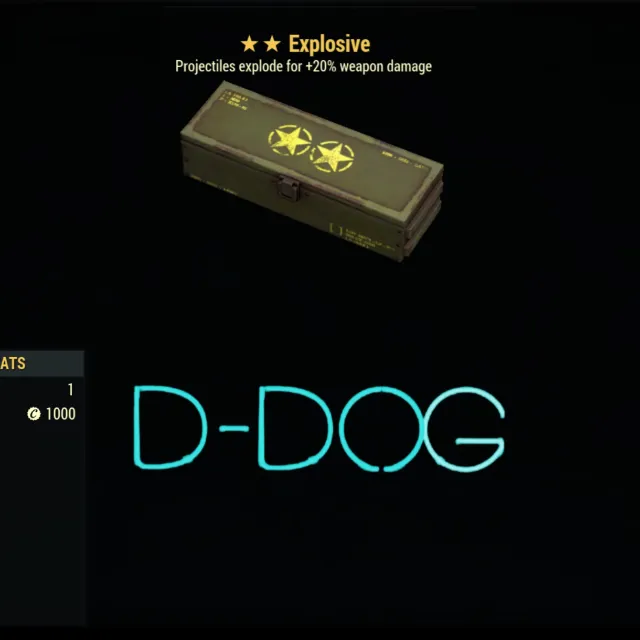 Explosive Mod - Fallout 76 Game Items - Gameflip