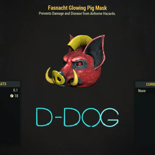 Glowing Pig - Fallout 76 Game Items - Gameflip