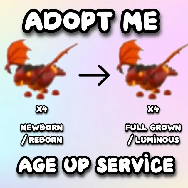 ADOPT ME AGE UP SERVICE - Adopt Me Game Item - Gameflip