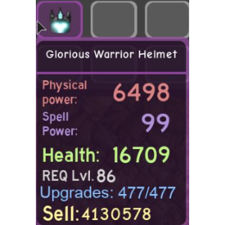Gear | Glorious Warrior Helmet - Game Items - Gameflip