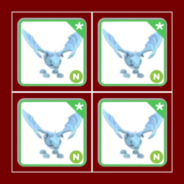 Neon Frost Dragon - Adopt Me Game Item - Gameflip