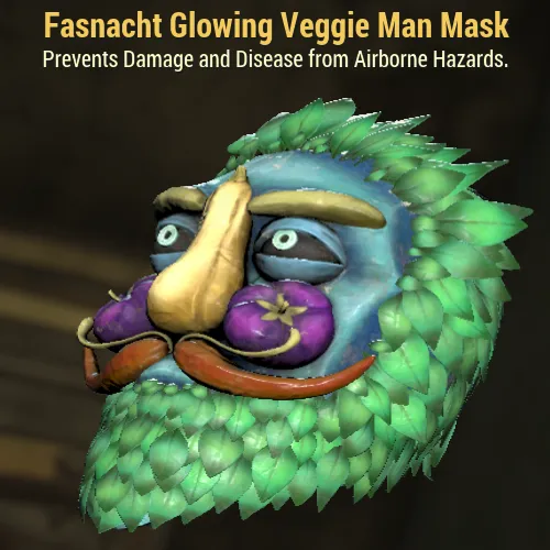 Glowing Veggie Man Mask - Fallout 76 Game Item - Gameflip