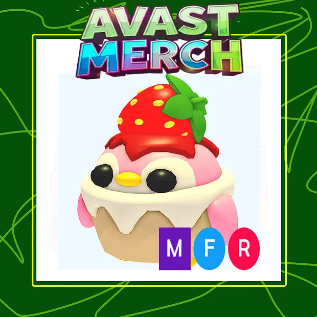 mfr strawberry penguin / mega strawberry penguin - Adopt Me Game Item ...
