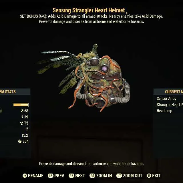 Apparel | STRANGLER HEART 1 PIECE - Fallout 76 Game Item - Gameflip