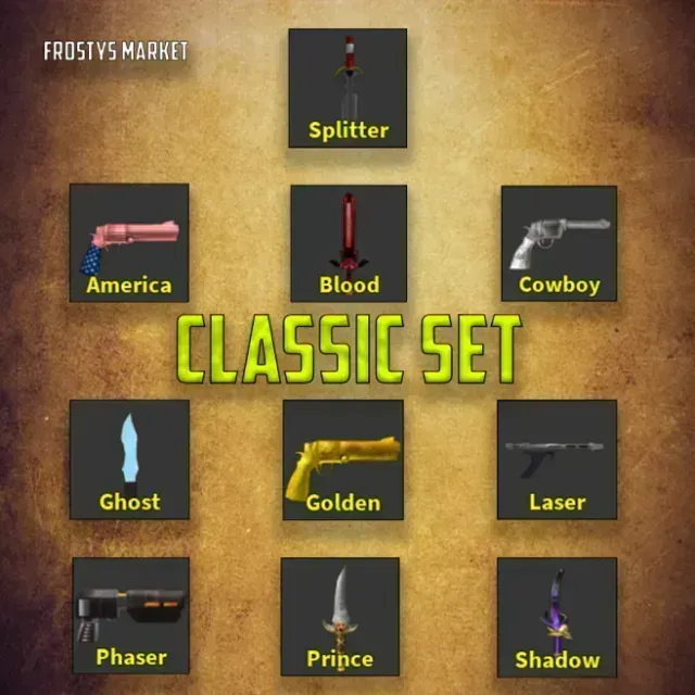 Other | MM2 Classic/Vintage Set - Murder Mystery 2 Game Item - Gameflip