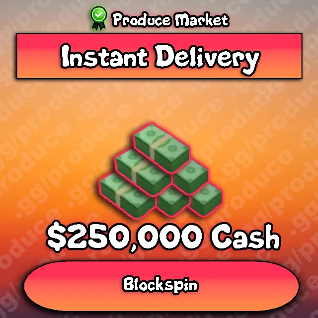 250K Cash | Blockspin - Game Item - Gameflip
