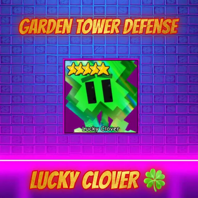 Garden Tower Defense Lucky Clover - Garden Tower Defense Game Item ...