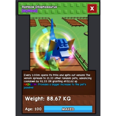 Huge Rainbow Mimic Octo, + Huge rb dilo - Grow a Garden Game Item ...