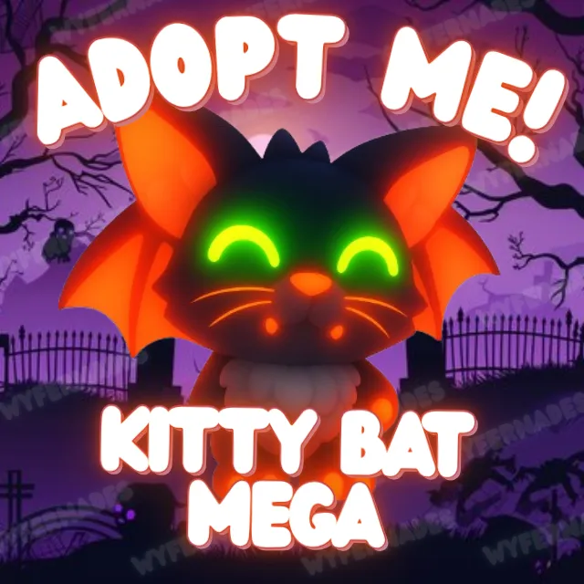 Mega Kitty Bat - Adopt Me Game Item - Gameflip