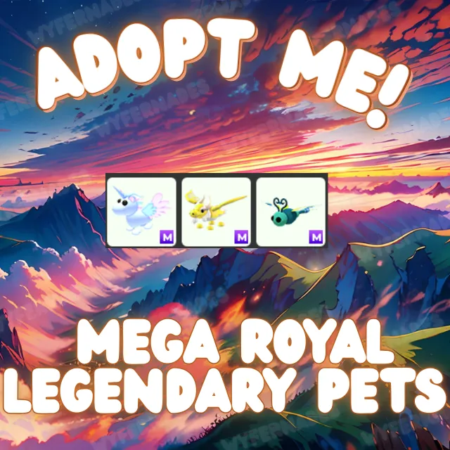 Mega Royal Legendary Pets - Adopt Me Game Item - Gameflip