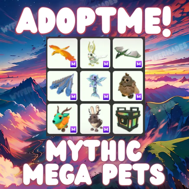 Mythic Mega Pets Bundle - Adopt Me Game Item - Gameflip