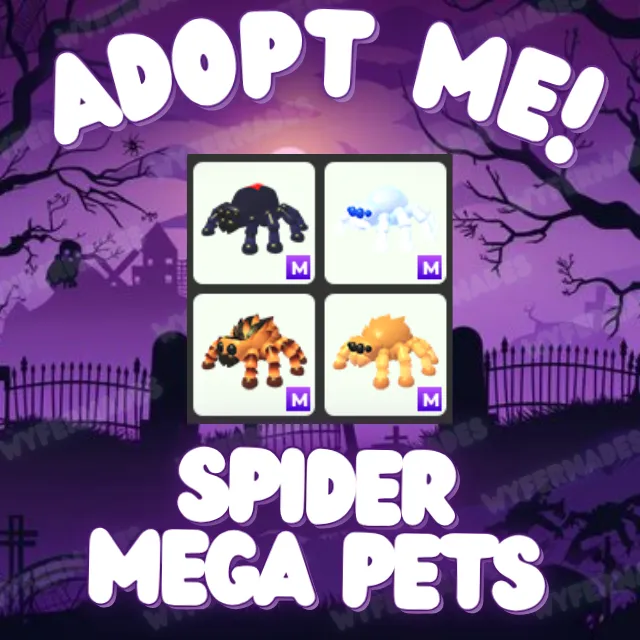 Spider Box Mega Pets - Adopt Me Game Item - Gameflip