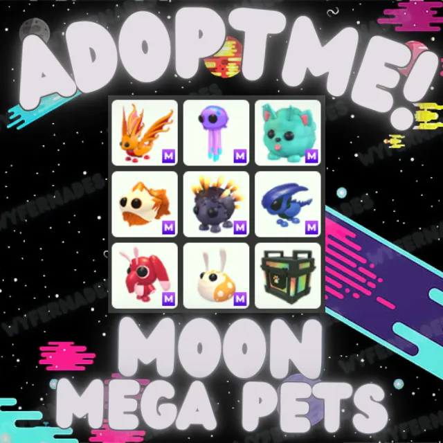 Moon Mega Pets Bundle - Adopt Me Game Item - Gameflip