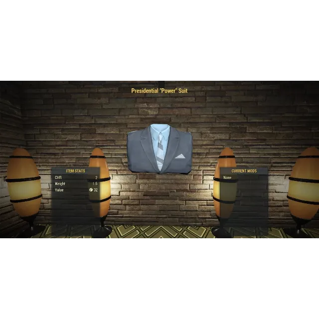 Presidential power suit - Fallout 76 Game Items - Gameflip