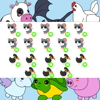 Adopt Me Neon Pet x18 - Game Items - Gameflip