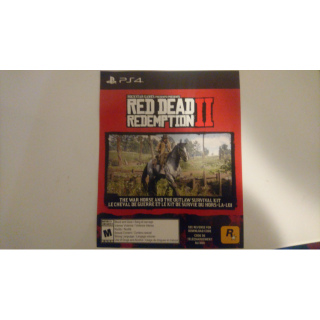 Red Dead Redemption 2, Pre order Bonus code - PS4 Games - Gameflip