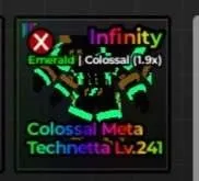 Colossal Meta Technetta Emerald - Escape Tsunami For Brainrots Game ...