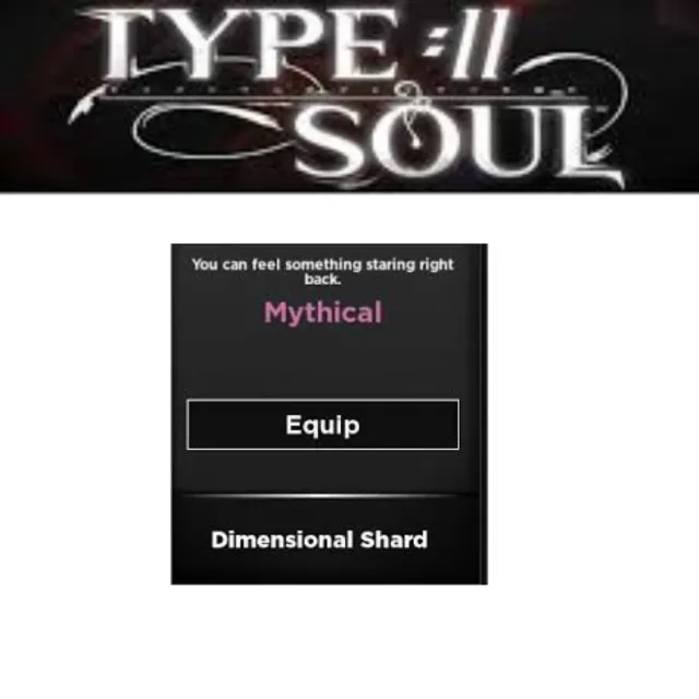 Dimensional Shard | Type Soul - Game Item - Gameflip