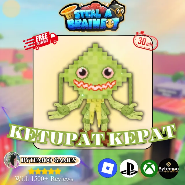 KETUPAT KEPAT- STEAL A BRAINROT - 15MIN DELIVERY - Roblox Game Item ...