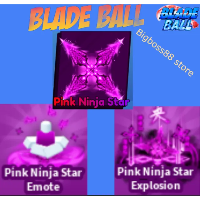 Pink Ninja Star - Blade Ball - Blade Ball Game Item - Gameflip