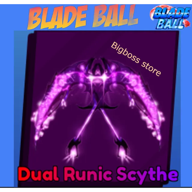 Dual Runic Scythe - Blade Ball - Blade Ball Game Item - Gameflip