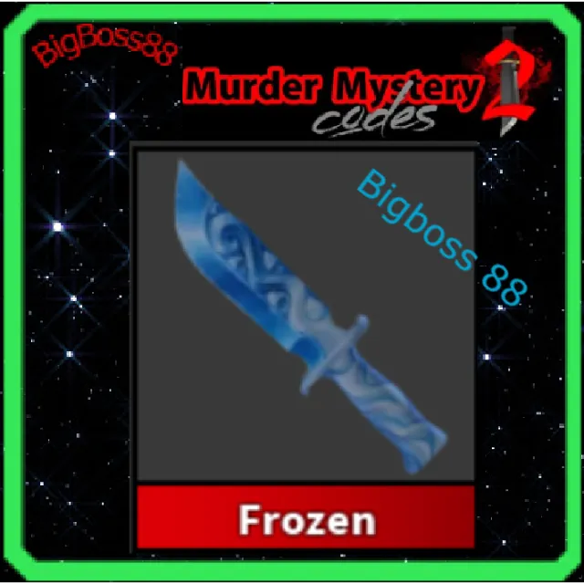 Elderwood Blade + Frozen Gun + Gingercookie + Spearmint + Frozen Knight ...
