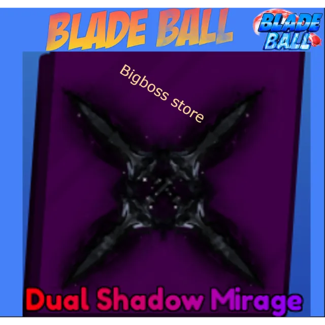 Dual Shadow Mirage Full set - Blade Ball - Blade Ball Game Item - Gameflip