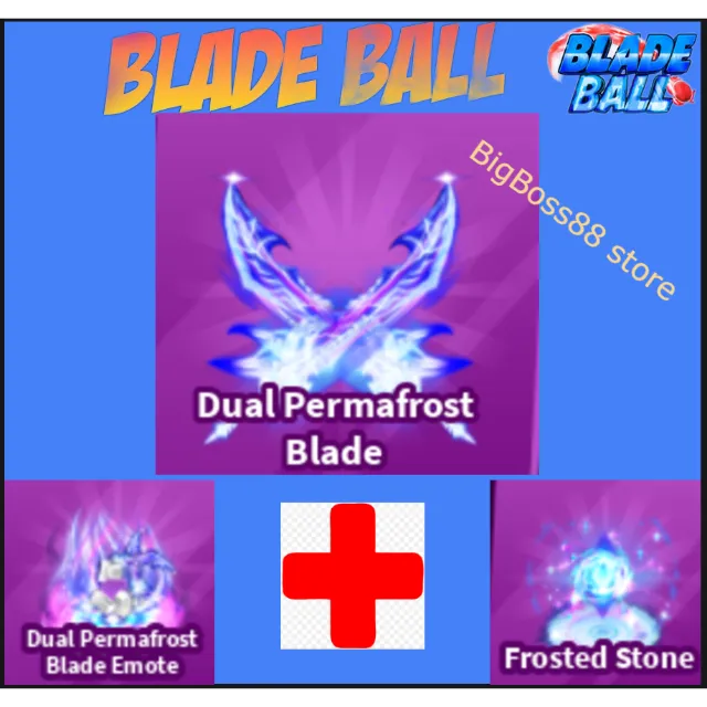 Dual Permafrost Blade Full set - Blade Ball - Blade Ball Game Item ...