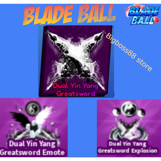 Dual Yin Yang Greatsword Full set - Blade Ball - Blade Ball Game Item ...