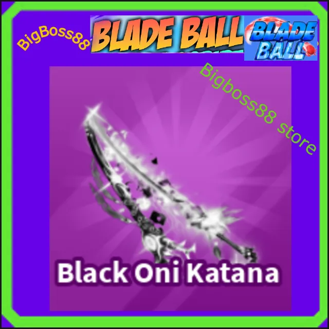 Black Oni Katana - Blade Ball - Blade Ball Game Item - Gameflip