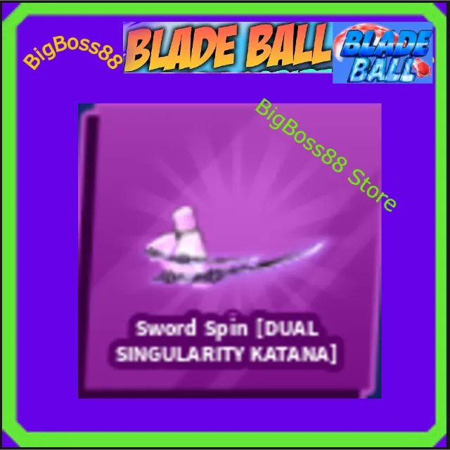 Sword Spin [DUAL SINGULARITY KATANA] Emote - Blade Ball - Blade Ball ...