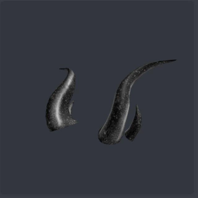 Limited | black iron horns - Game Items - Gameflip