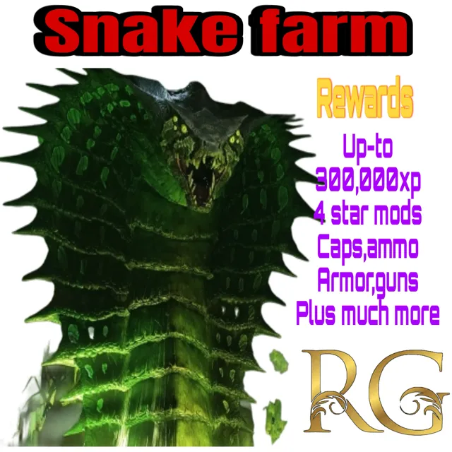1hr raid snakes +my loot - Fallout 76 Game Item - Gameflip