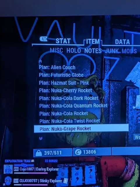 Alien Event PLANS SETNew - Fallout 76 Game Item - Gameflip