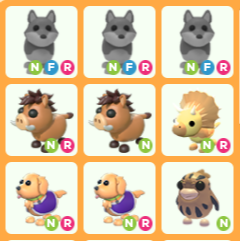 9x Neon Adopt Me Pet - Game Items - Gameflip