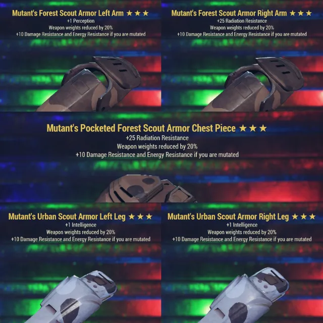 Apparel | Mutant WWR Scout Set - Fallout 76 Game Item - Gameflip