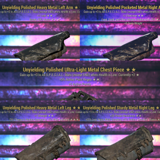 Unyielding Metal full armor set - Game Items - Gameflip