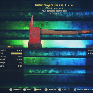 Mutant Slayer SSS Fire Axe - Game Items - Gameflip