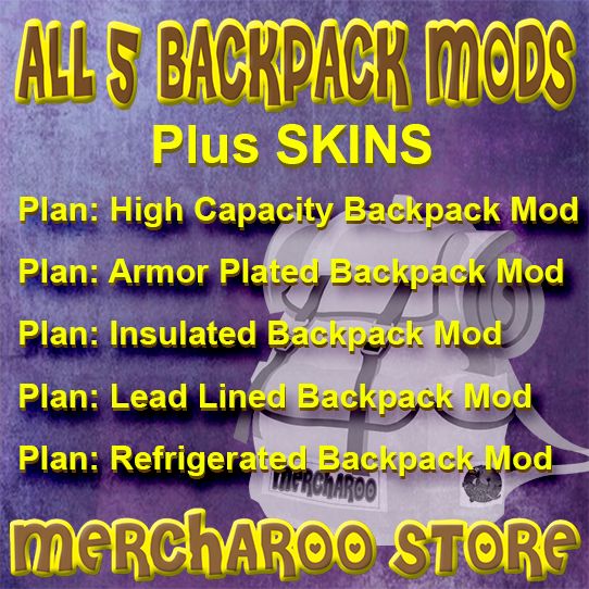Plan | Backpack MODS + SKINS - Game Items - Gameflip