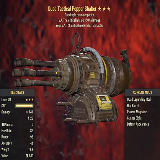 Weapon | Q 50c 15c Pepper Shaker - Fallout 76 Game Items - Gameflip