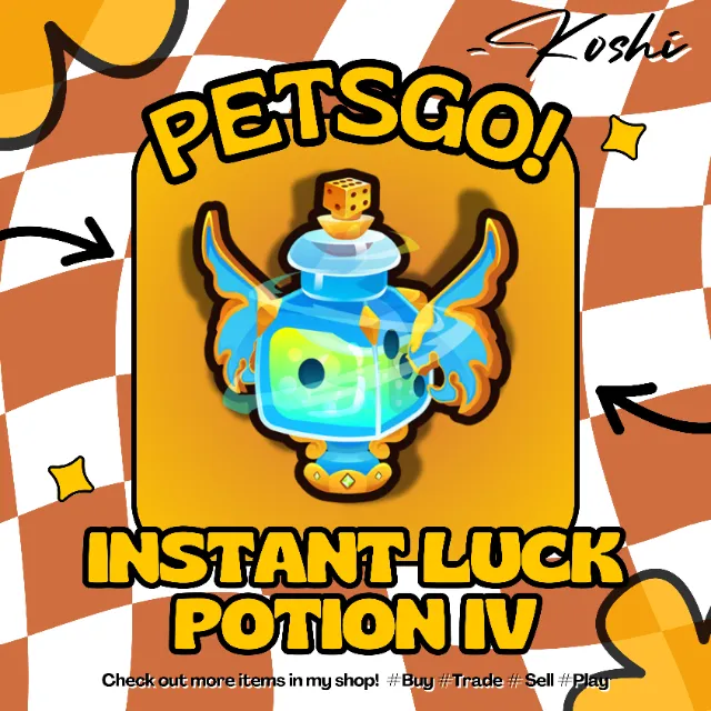 PETS GO - x1000 INSTANT LUCK POTION - Pets GO Game Items - Gameflip