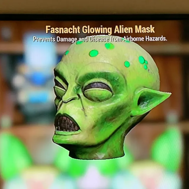 glowing alien mask - Fallout 76 Game Item - Gameflip