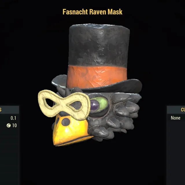 Apparel | Fasnacht Raven Mask - Fallout 76 Game Items - Gameflip