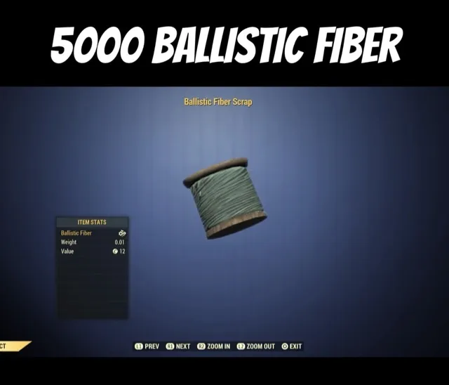 Ballistic Fiber - Fallout 76 Game Item - Gameflip