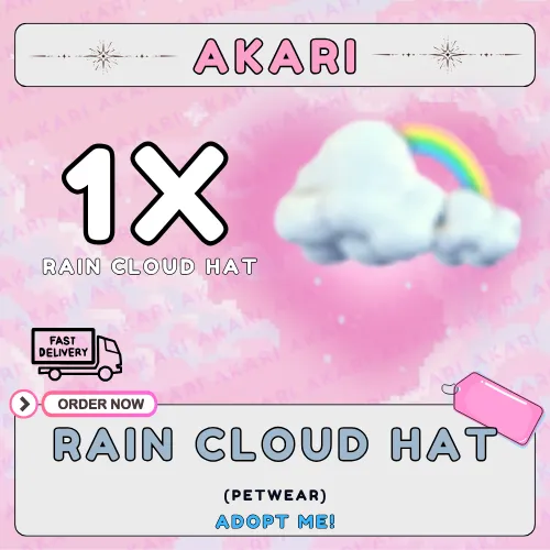 Rain Cloud Hat - Adopt Me Game Item - Gameflip