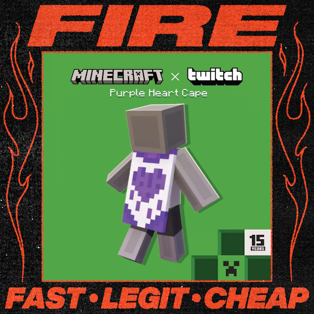Minecraft Twitch Cape Instant Code - Game Items - Gameflip
